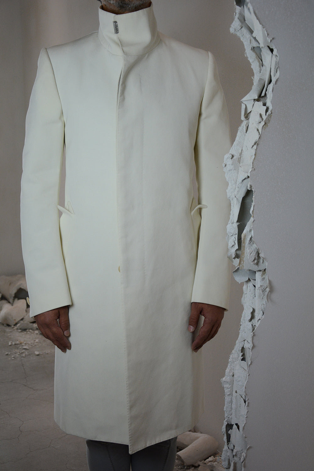 BACK RAGLAN HIGH NECK LINED COAT – Lift Daikanyama